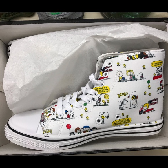 Shoes | Snoopy High Top Sneakers Peanuts Characters | Poshmark